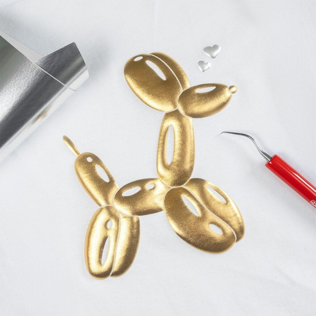 Siser Easy Puff Metallic - Decorabel Blanco textiel